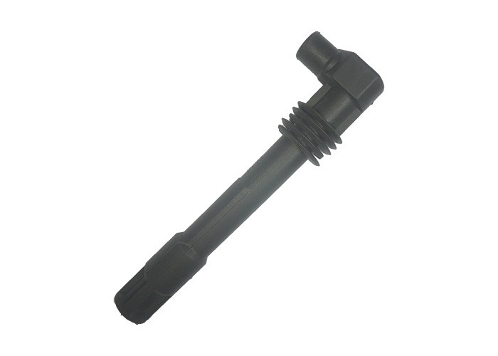 Black Spark Plug Lead Connectors With EMC Resistor High Voltage / Temp ...